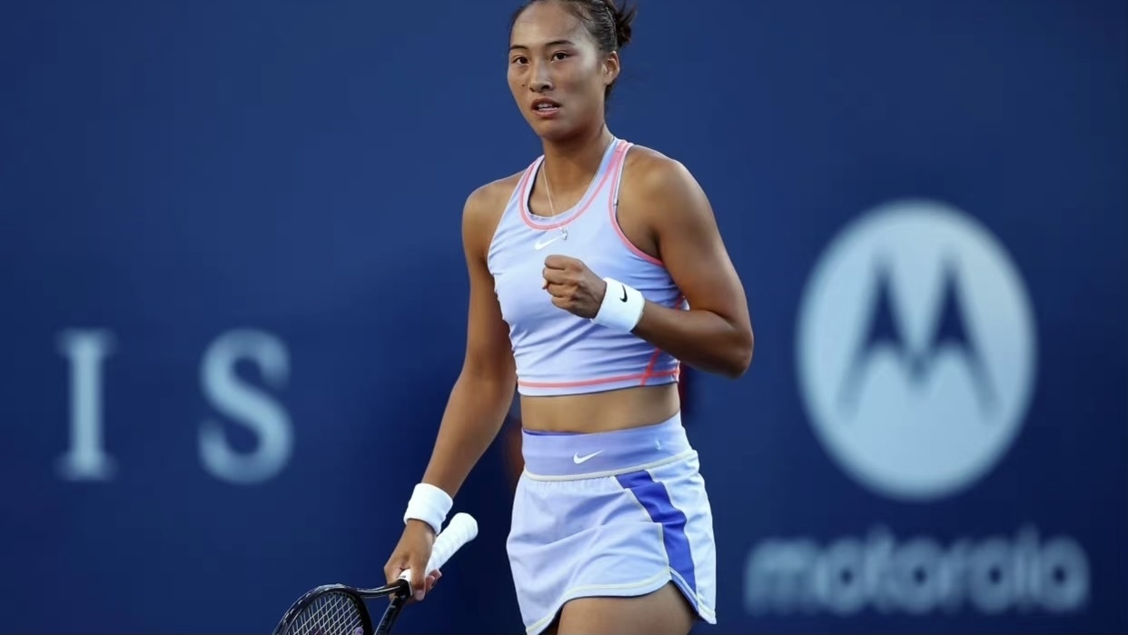 鏖战178分钟！小花郑钦文险胜前美网冠军，首进WTA1000赛八强